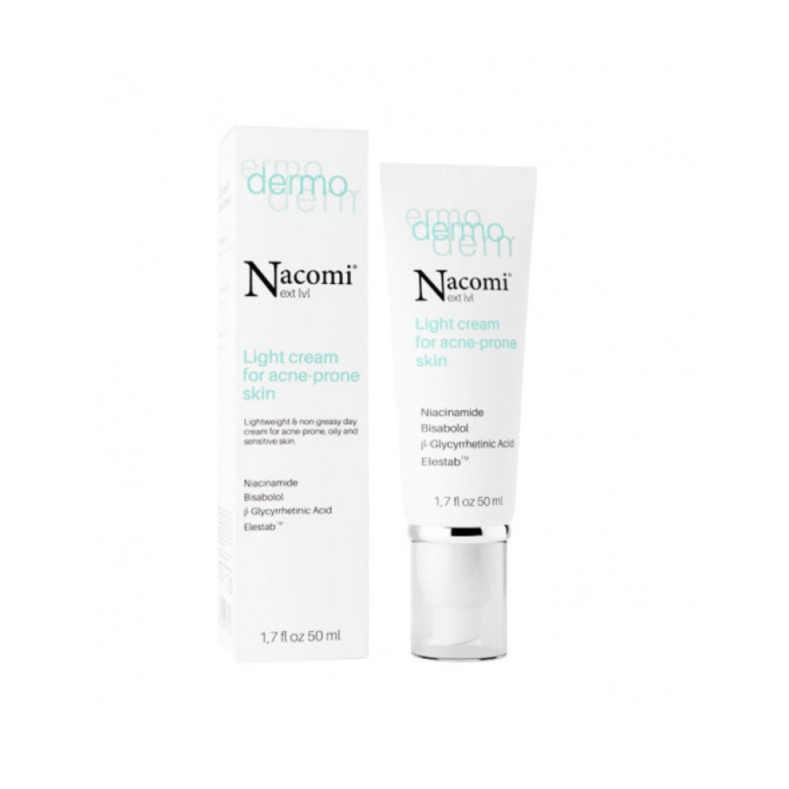 Nacomi Next Level Dermo Light face cream for acne-prone skin 50ml-madDAME